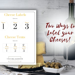 Wine and Cheese Pairing, Blind Tasting, Wine and Cheese Party Kit, Wine ...