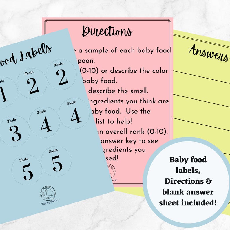 Guess the Baby Food Shower Game, Guess the Mess, Sprinkle Shower ...