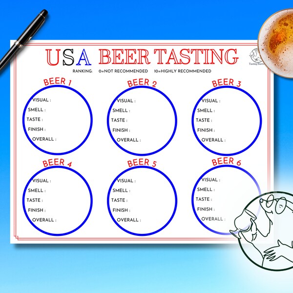 Beer Flight Sheet - Etsy