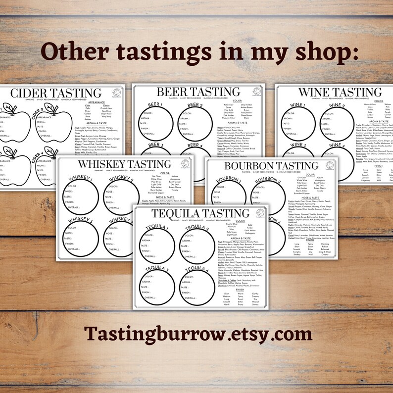 Beer Tasting Guide & Score Card Beer Tasting Flight Mat - Etsy