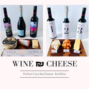 Wine and Cheese Pairing, Blind Tasting, Wine and Cheese Party Kit, Wine ...