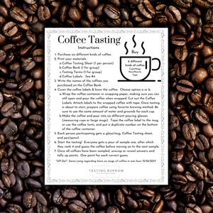 Blind Coffee Tasting, Anniversary or Birthday Coffee Sampler Gift ...