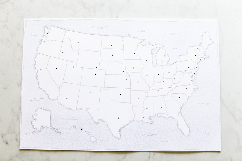 USA MAP FLAGS Download States and Capitals Activity Set | Kids ...