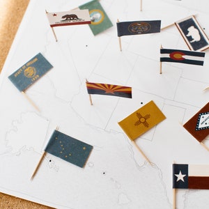 USA MAP FLAGS Download States and Capitals Activity Set | Kids ...