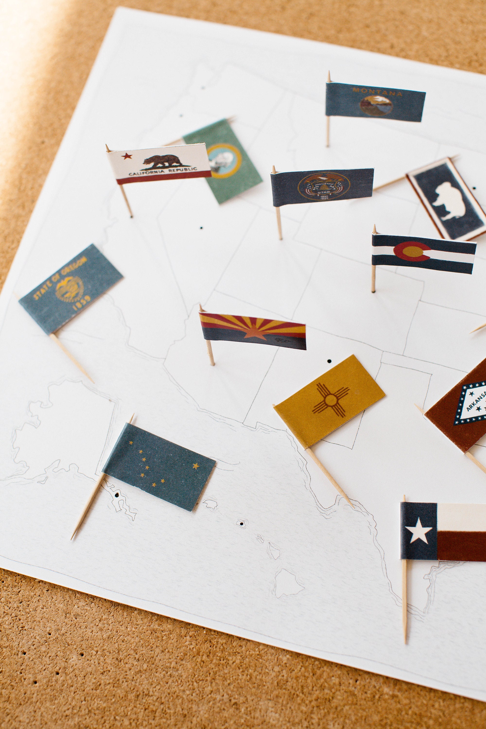 USA MAP FLAGS Download States and Capitals Activity Set | Kids ...