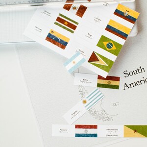 South America Continent Countries and Capitals PRINTABLE | South ...