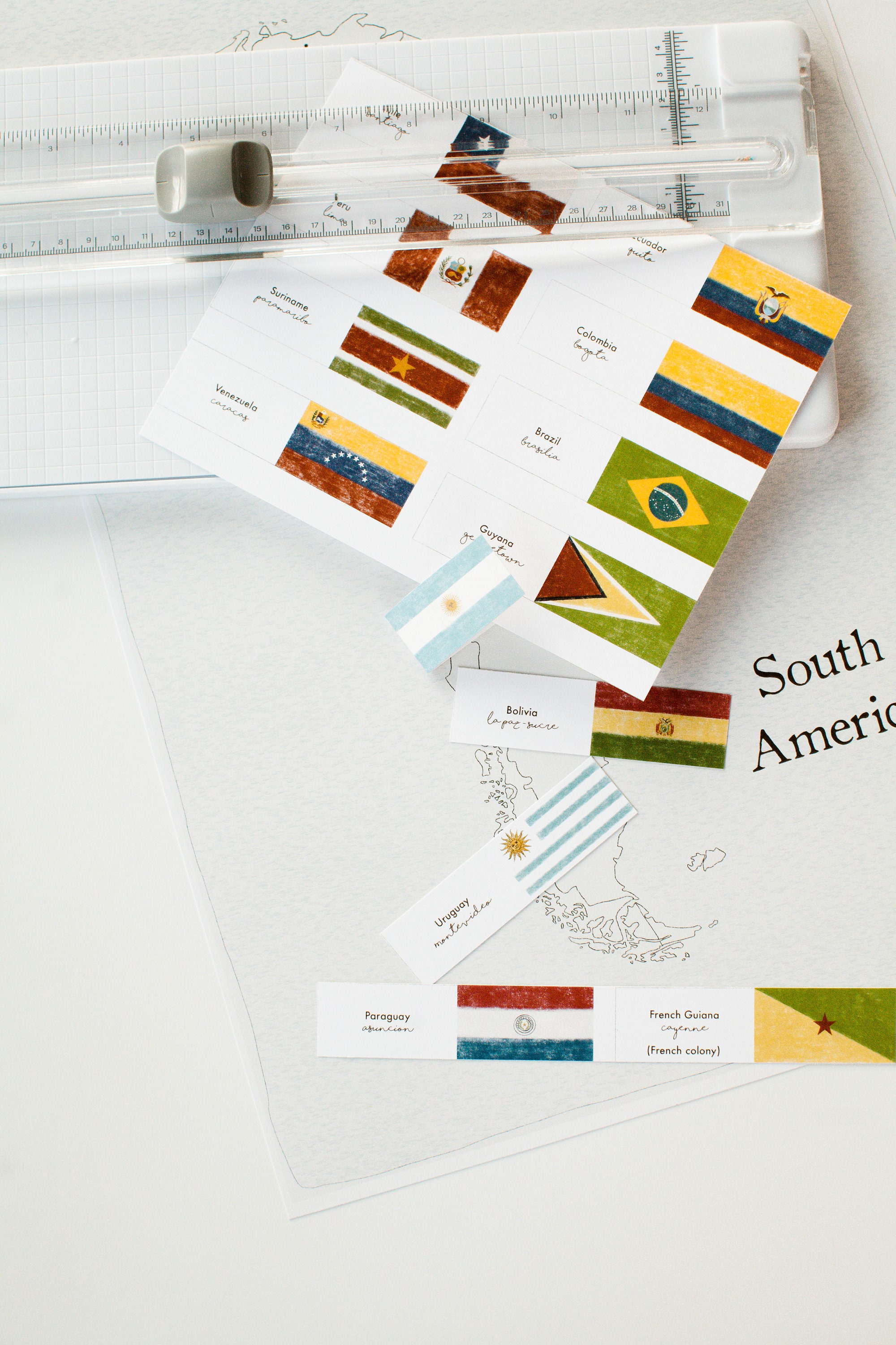 South America Continent Countries and Capitals PRINTABLE | South ...