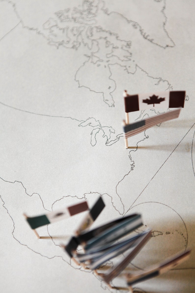 North America Continent Countries and Capitals PRINTABLE |north America ...