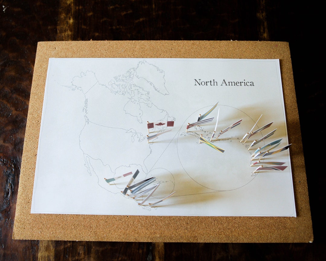 North America Continent Countries and Capitals PRINTABLE |north America ...
