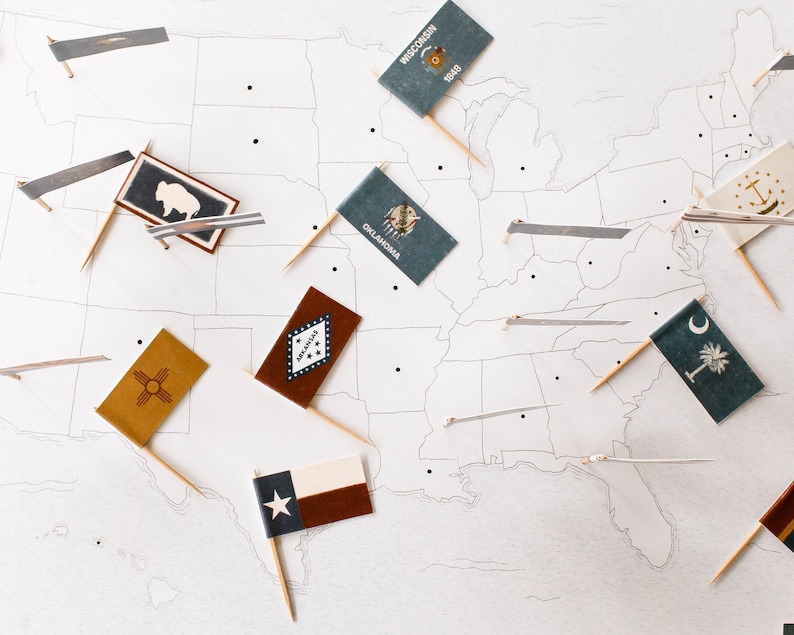 USA MAP FLAGS Download States and Capitals Activity Set | Kids ...