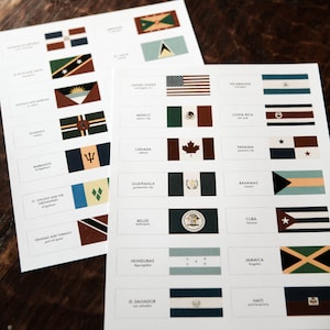 North America Continent Countries and Capitals PRINTABLE |north America ...