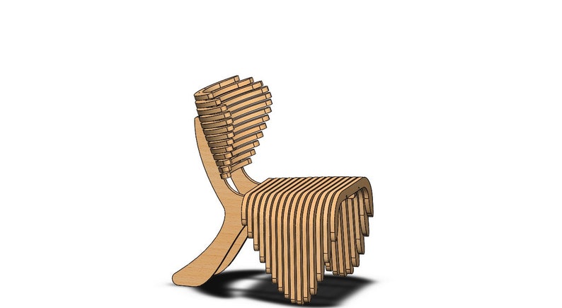 Parametric Chair Dxf Dwg File Vector File Digital Etsy
