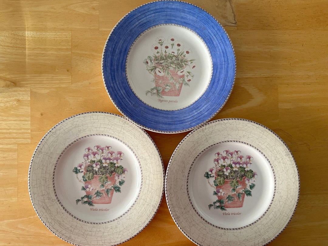 Vintage 1997 Made in England WEDGWOOD SARAH’S GARDEN Ceramic Salad ...