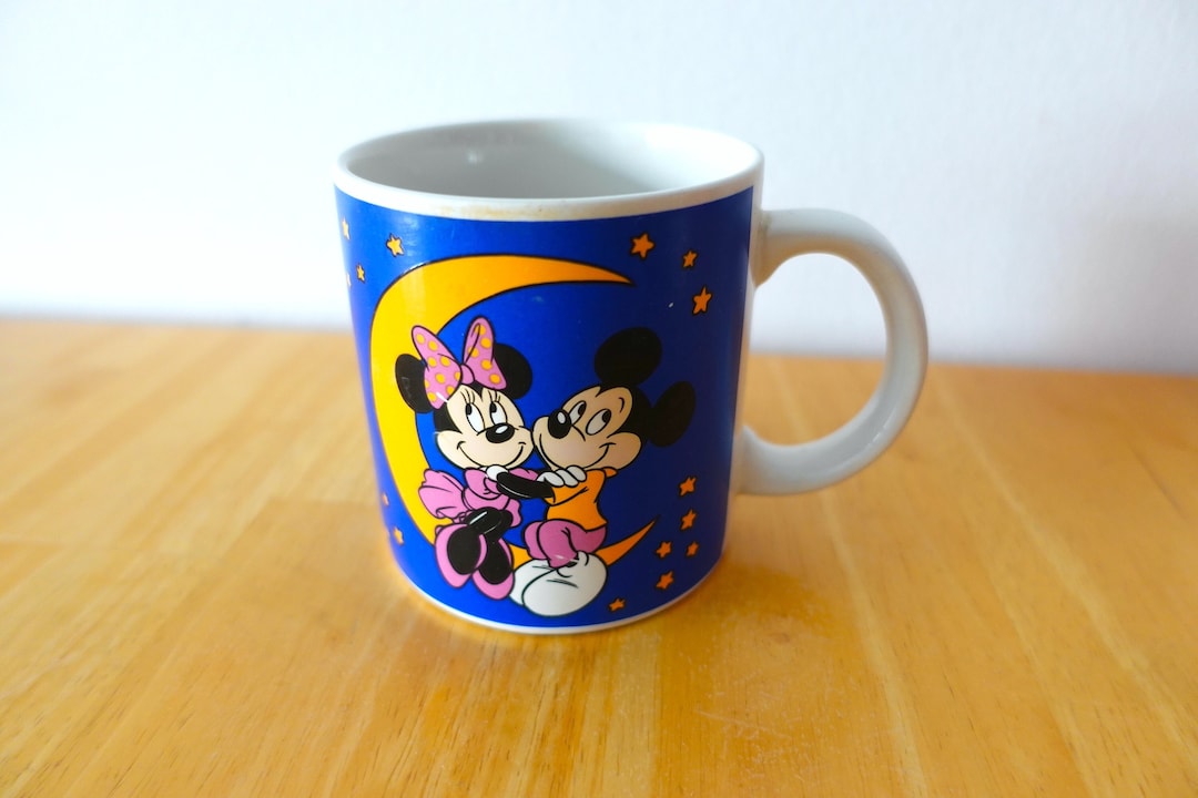 Vintage Walt Disney Applause Mug With Mickey and Minnie Mouse Sitting ...