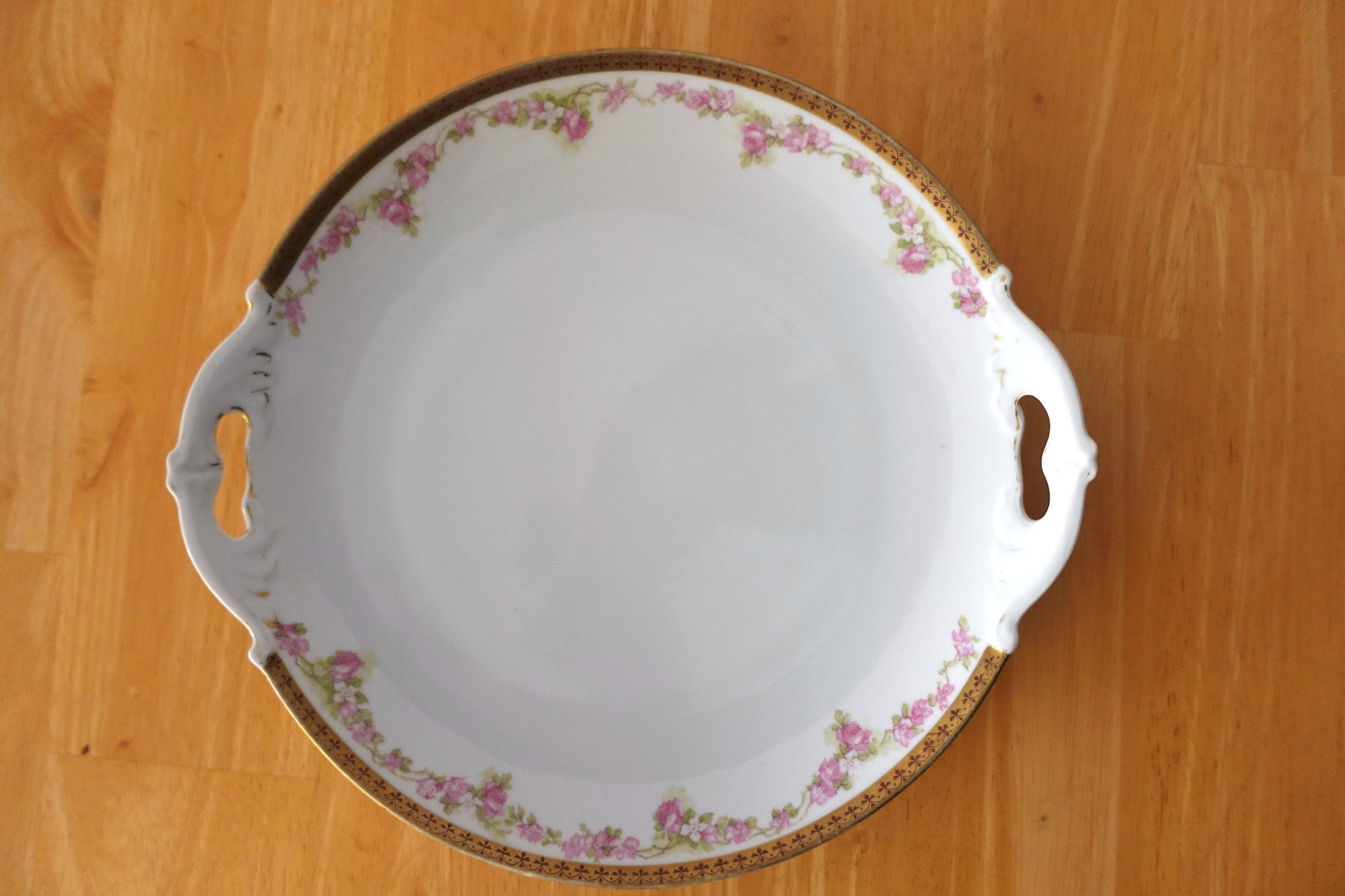 Antique MZ Austria Porcelain Serving Platter/plate Cake Plate With ...
