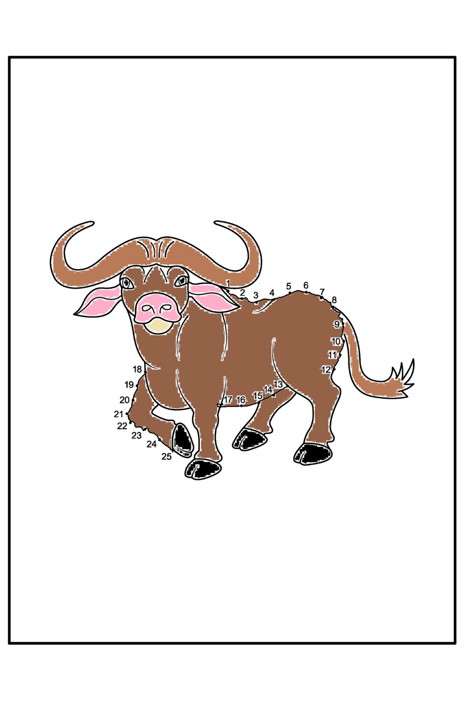 Buffalo Dot to Dot Printables Instant Download - Etsy