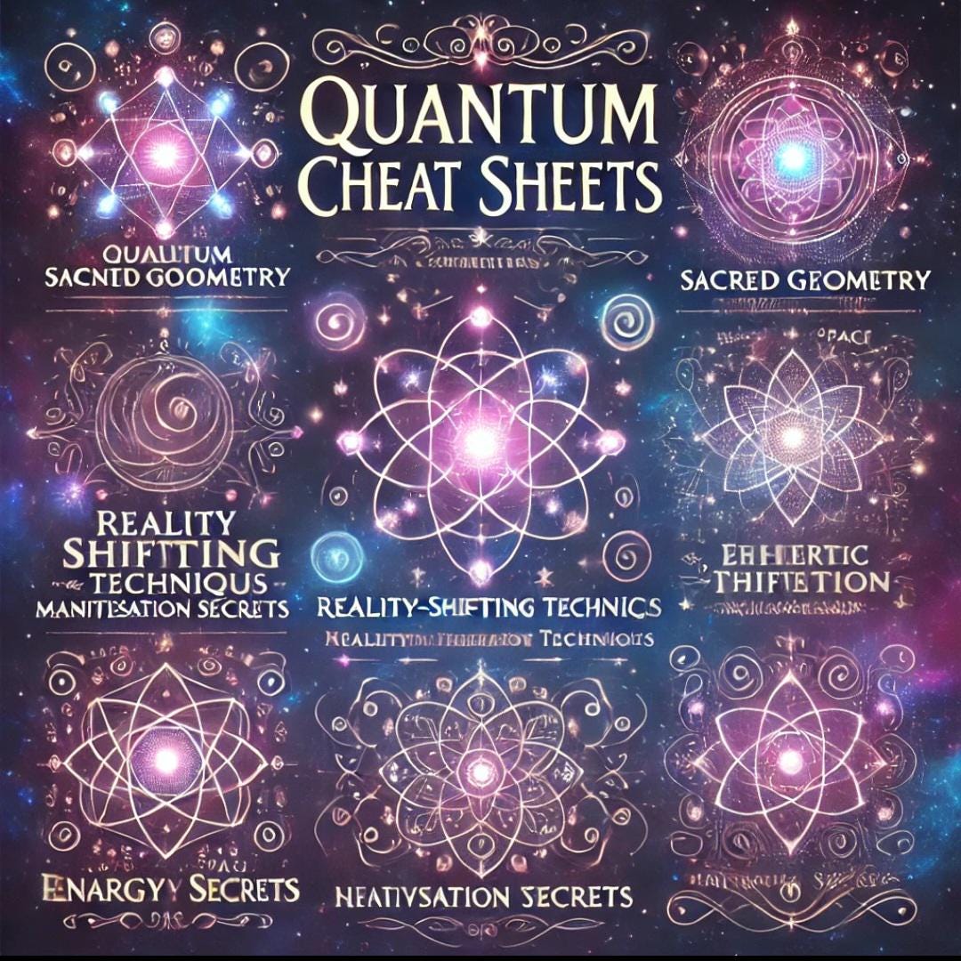 Quantum Cheat Sheets, Sigil Scrolls, Reality Keys & Activation Cards ...