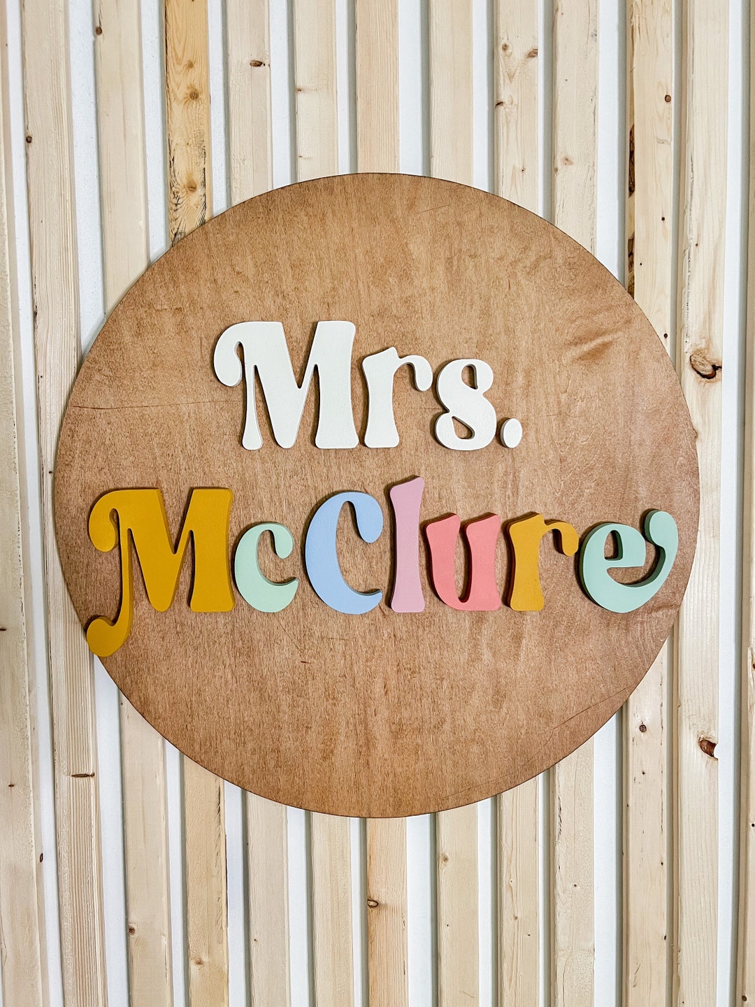 Classroom Sign Teacher Name Sign Teacher Gifts Back to School Gift ...