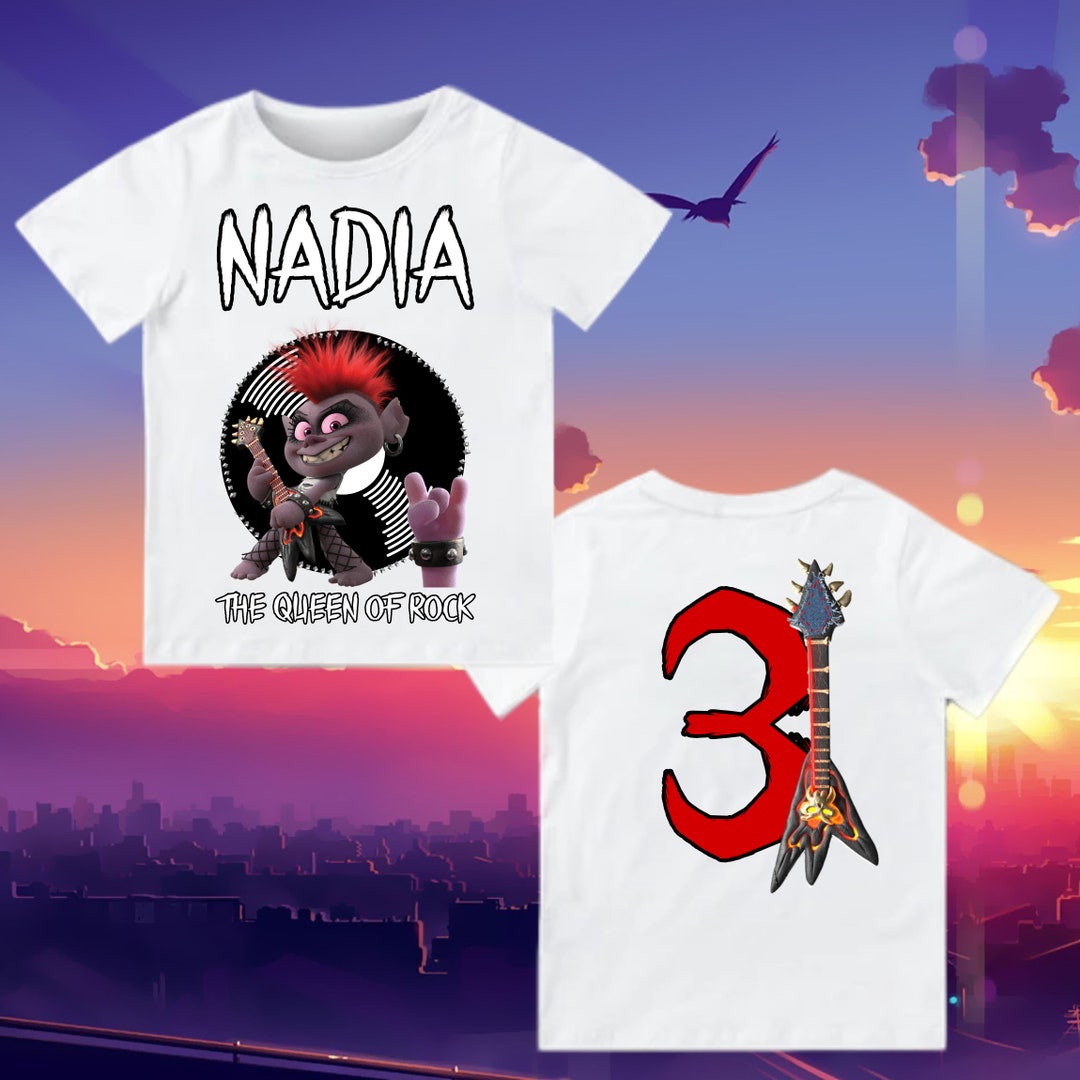 Troll Queen Barb Birthday Shirt: Personalized Rockstar T-shirt - Etsy
