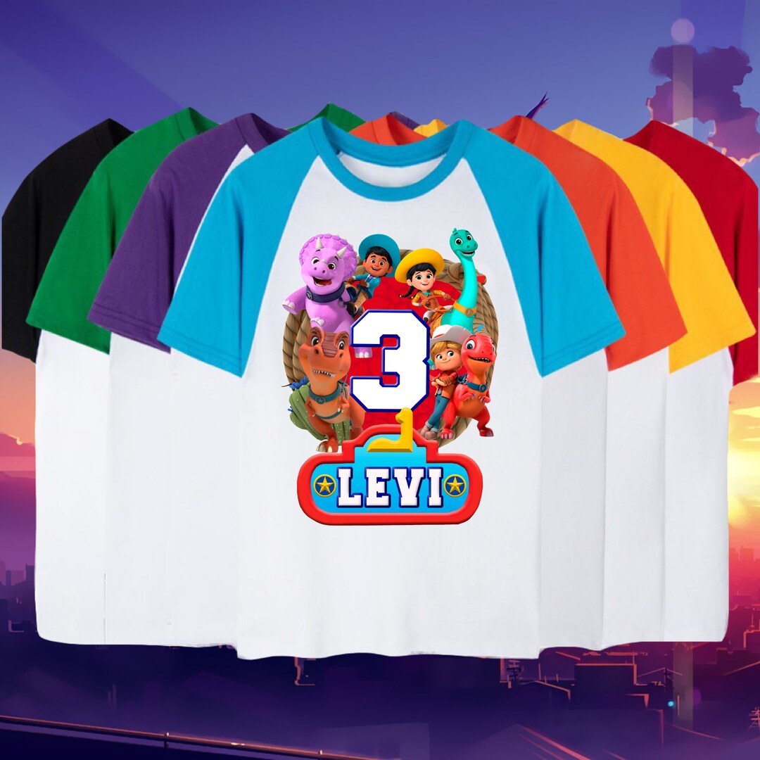 Custom Dino Ranch Birthday Shirt, Dino Ranch Family Matching Shirt ...