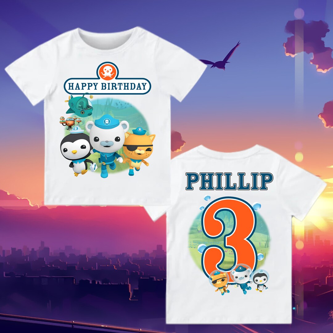 Inspired Octonauts Birthday Shirt, Octonauts Theme Birthday Party Shirt ...