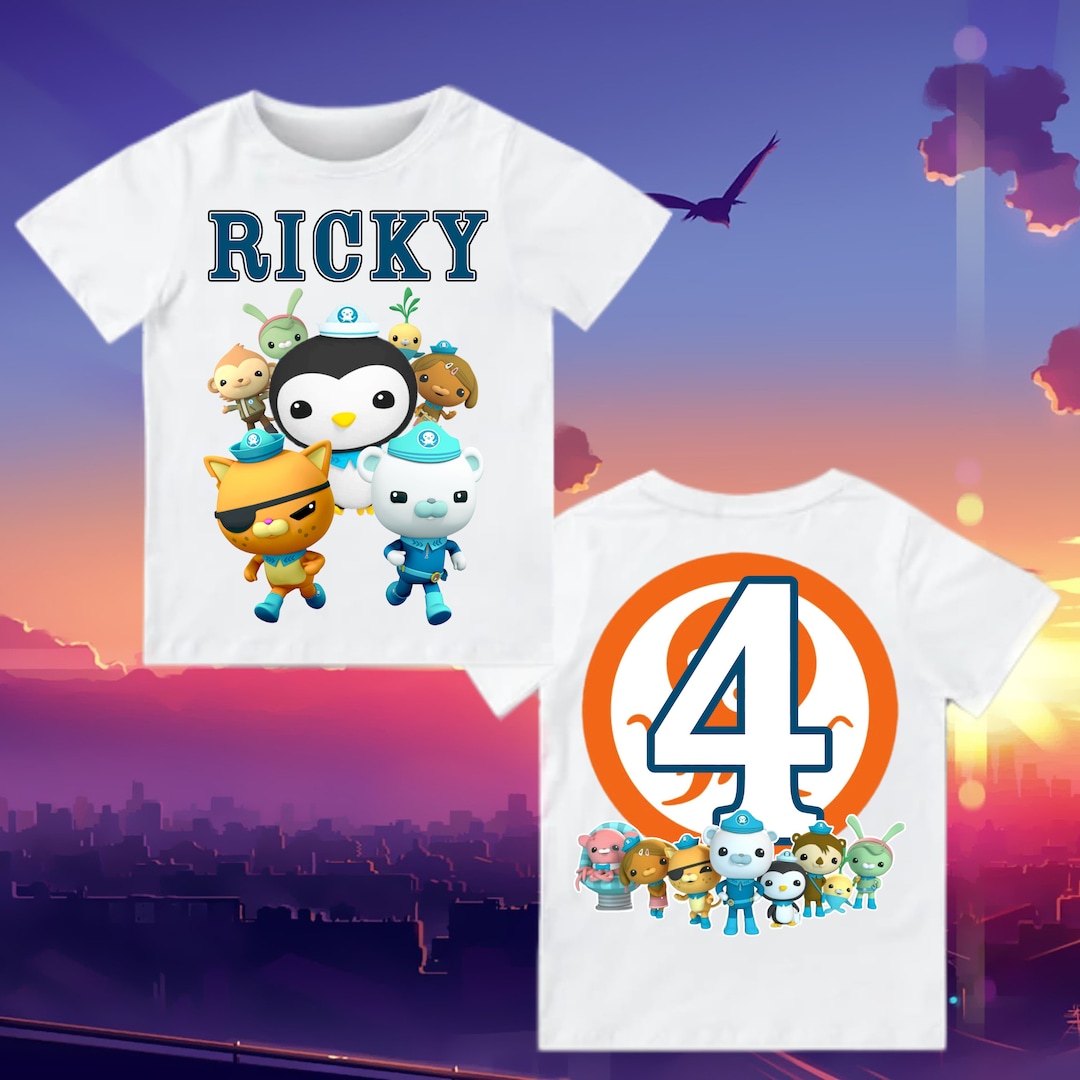 Inspired Octonauts Birthday Shirt, Octonauts Theme Birthday Party Shirt ...
