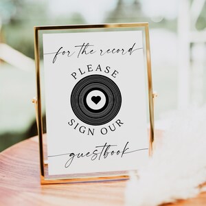 For the Record Please Sign Our Guest Book Template, for the Record Sign ...