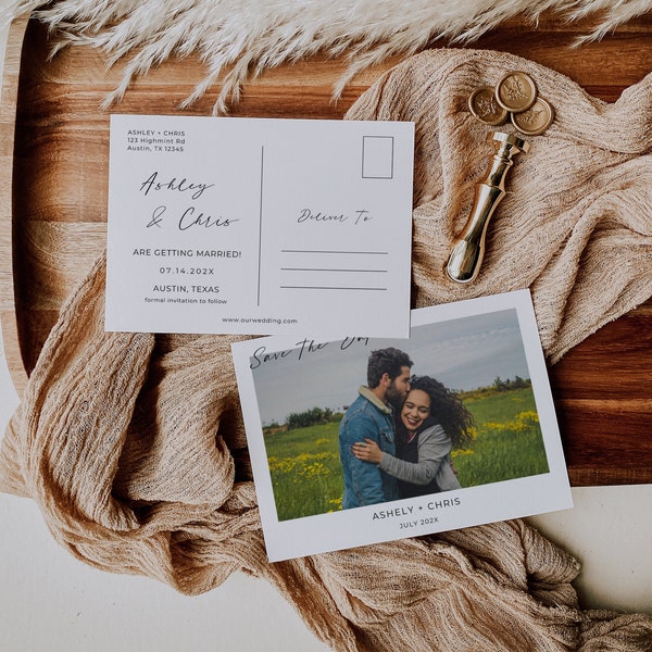 Save the Date Postcard - Etsy