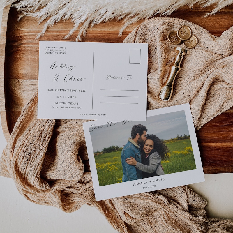 Save the Dates Postcard - Etsy