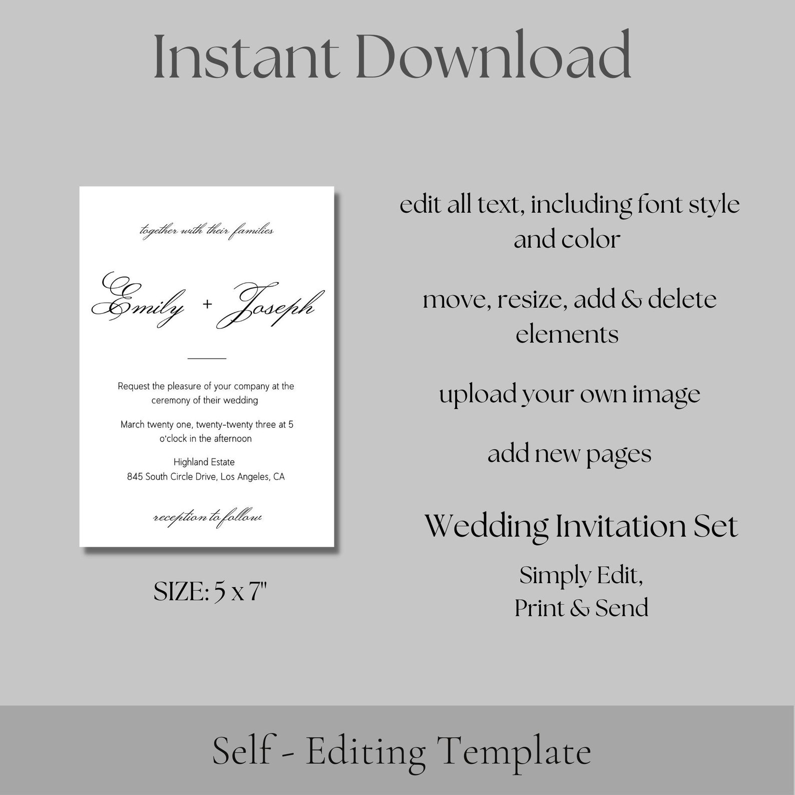Wedding Invite Reminder Wedding Invitation Invitation - Etsy