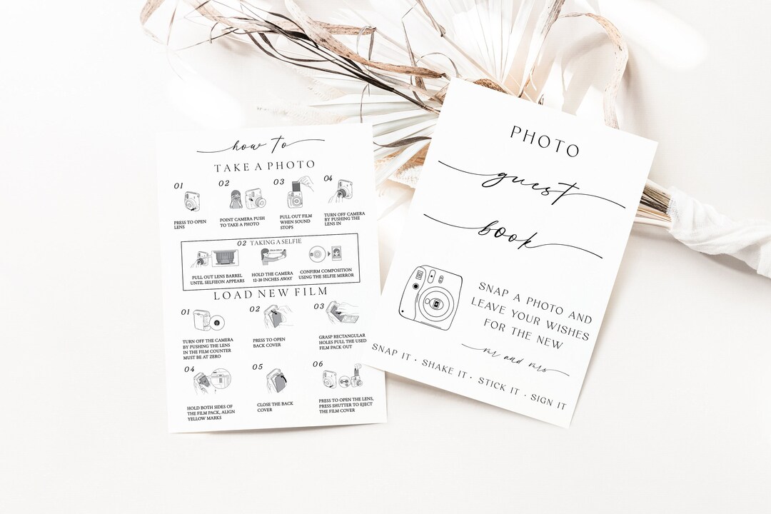 Instax Mini 11 Photo Guestbook Sign, Instax Mini 12 Instructions, How ...