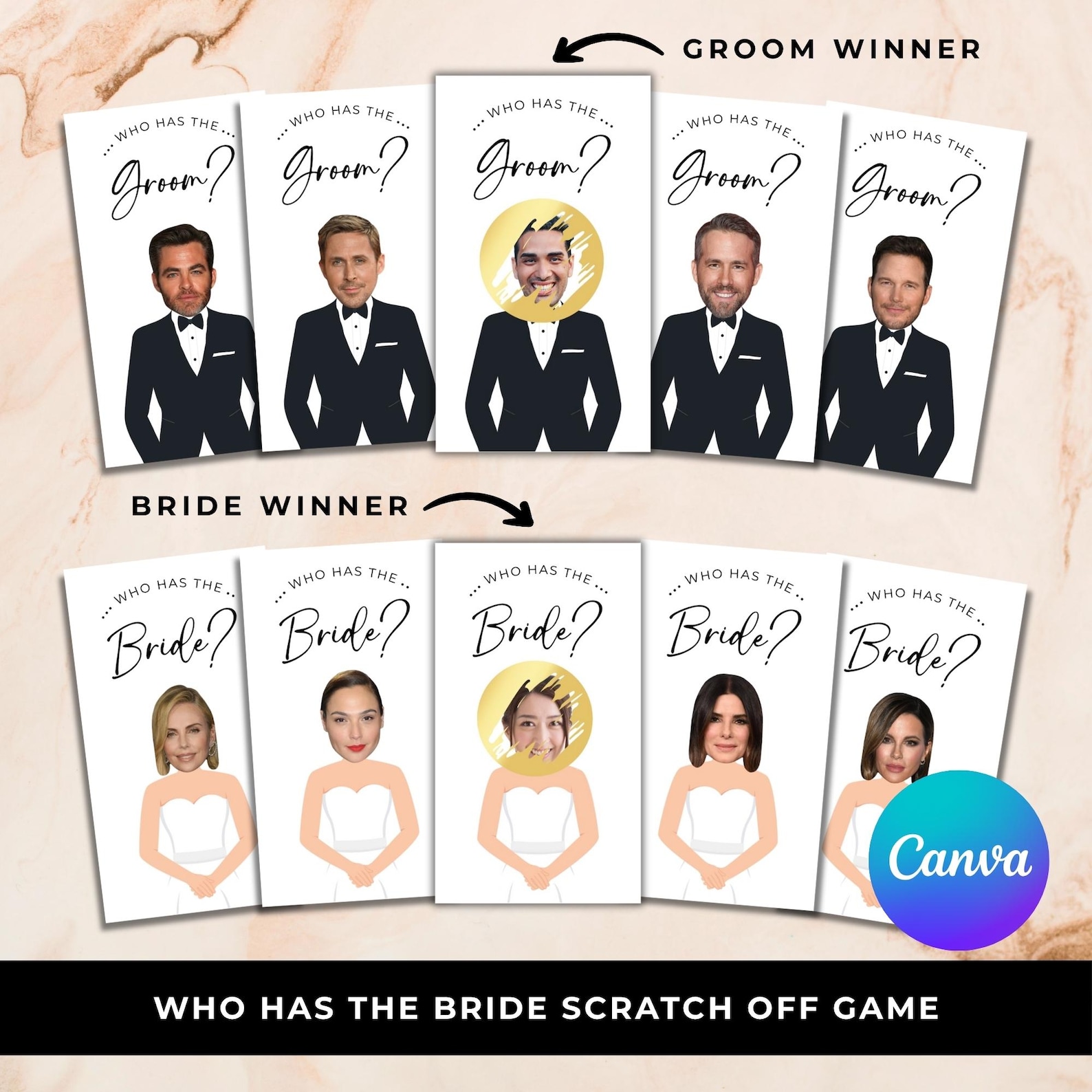 Celebrity Who Has the Bride and Groom Game, Who Has the Bride and Groom ...