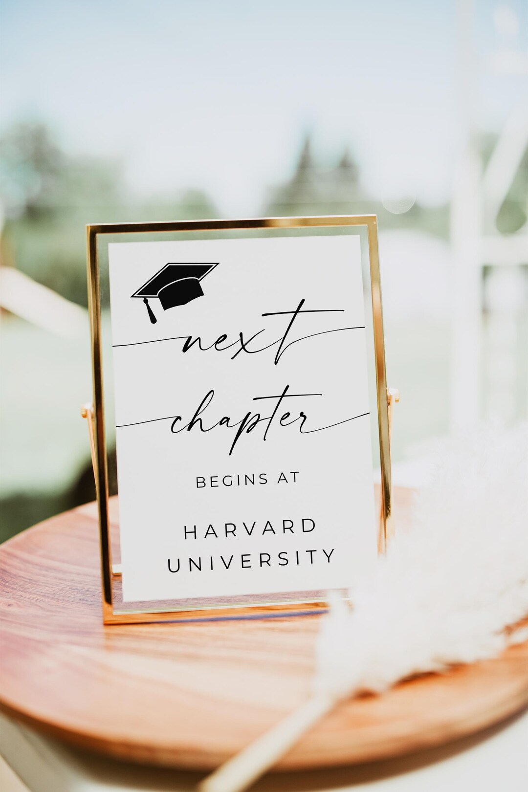 Graduation Next Chapter Begins Sign, Graduation Decor, Graduation Sign ...