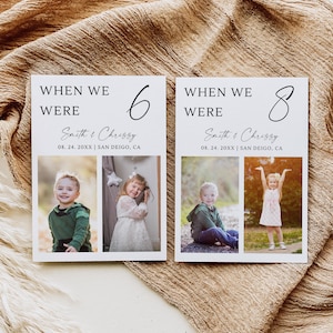 Wedding Table Numbers With Age Photo, When We Were Age Table Numbers ...