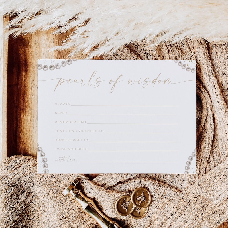 Pearls of Wisdom Cards - Etsy Norway