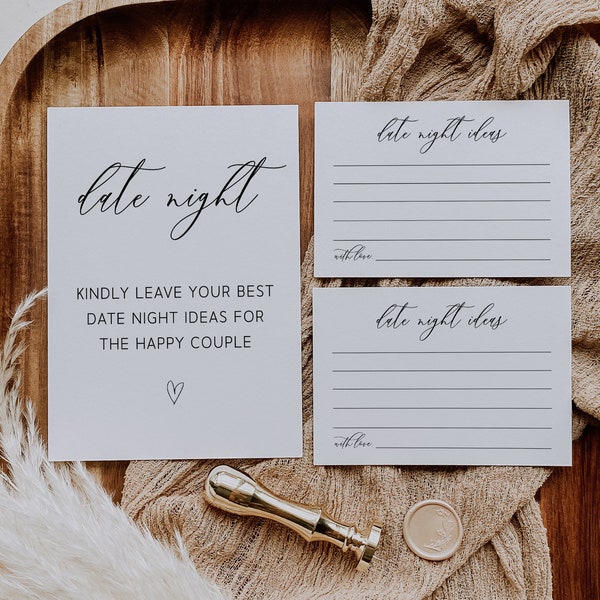 Date Night Ideas Sign - Etsy