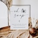Oh Snap Wedding Hashtag Sign, Minimalist Wedding Snapchat Sign Template ...