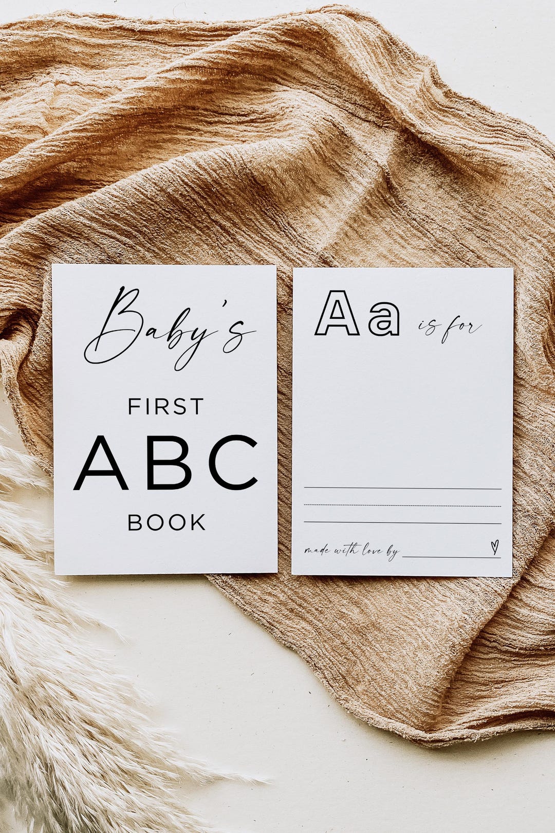 Baby Shower Alphabet Game, ABC Baby Shower Coloring Book, Alphabet ...
