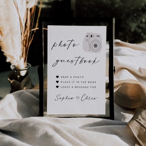 Wedding Photo Guestbook Sign Instax Mini 9, Polaroid Camera Wedding ...