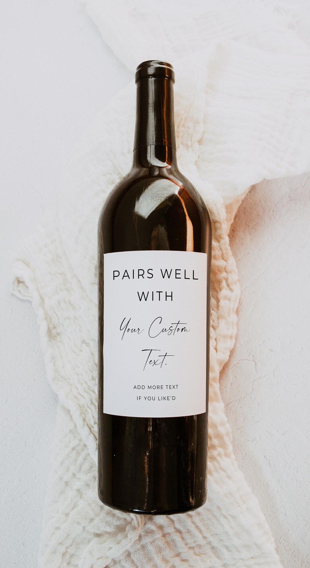 Custom Wine Label Pairs Well With, Wine Label, Getting Engaged, Wedding ...