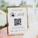 QR Code Sign for Wedding Pictures, Share Your Shots Photo Album Sign ...