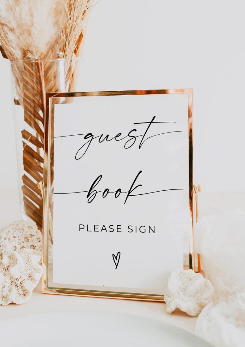 Guest Book Baby Shower Sign, Please Sign Our Guest Book, Baby Shower ...