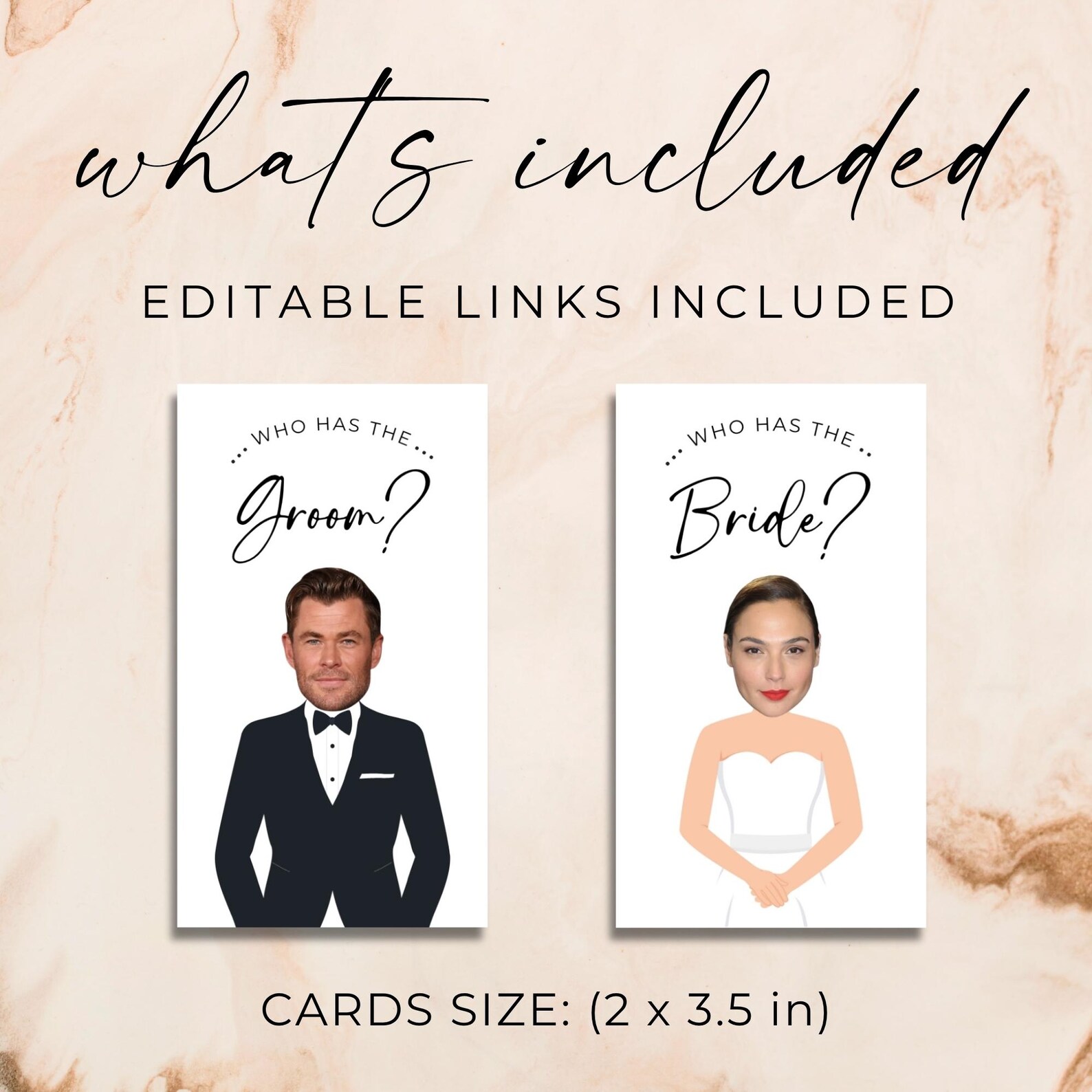 Celebrity Who Has the Bride and Groom Game, Who Has the Bride and Groom ...