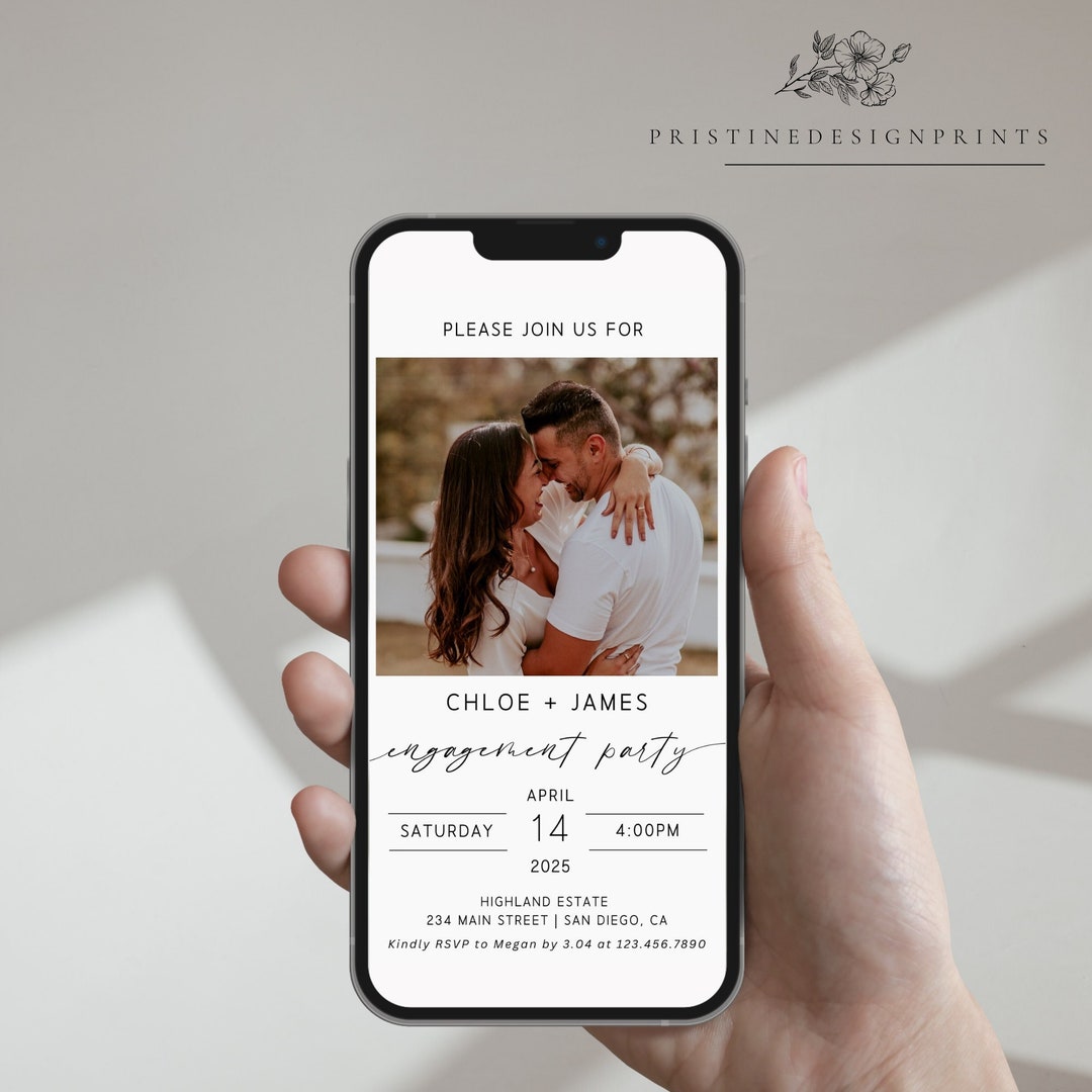 Engagement Party Invitations Evite, Engagement Digital Invitation ...