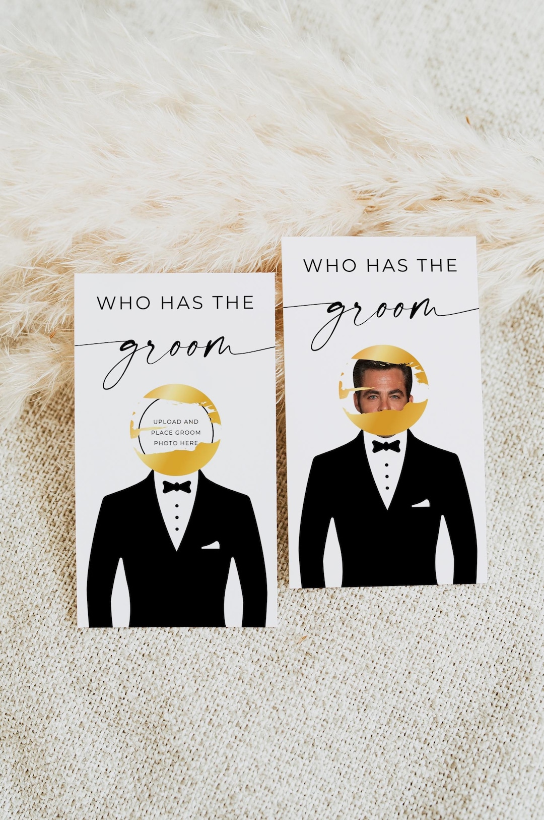 Editable Who Has the Groom Scratch off Game, Celebrity Who Has the ...