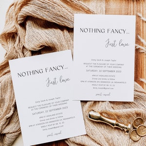 Wedding Invitation Micro Wedding | Wedding Invitation | Just Love ...