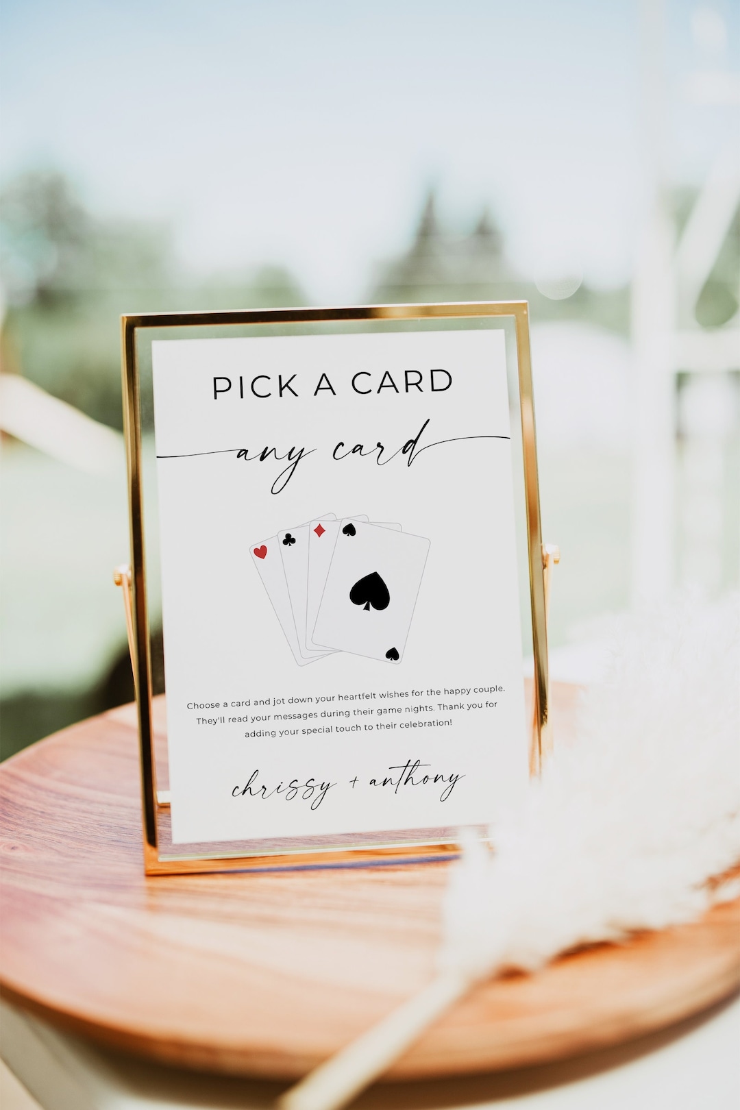 Playing Card Wedding Guest Book Sign, Playing Cards Guest Book Sign ...
