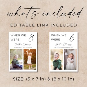 Wedding Table Numbers With Age Photo, When We Were Age Table Numbers ...