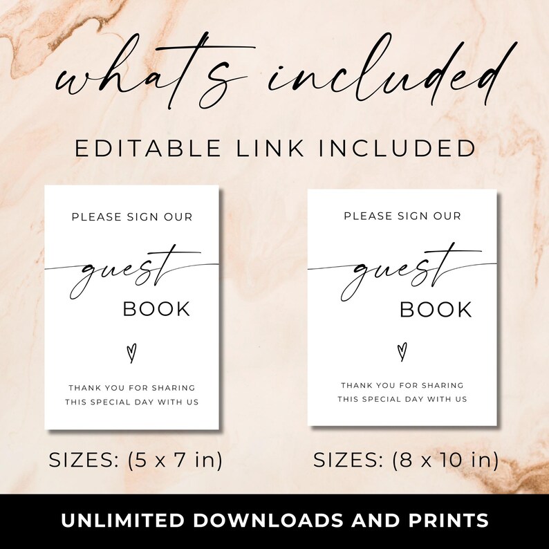 Please Sign Guest Book Sign, Wedding Phone Guest Book Sign, Monogram ...