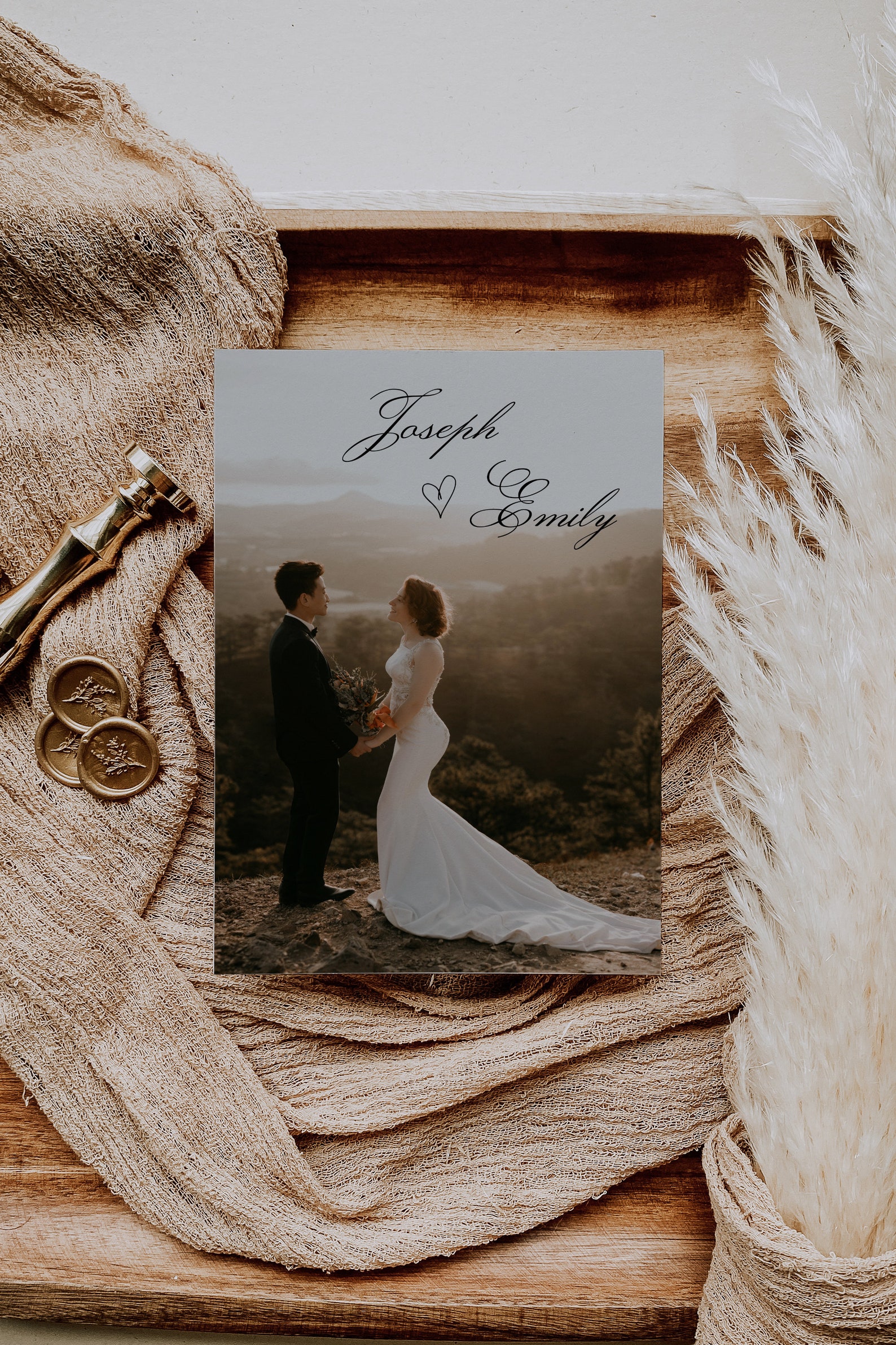 Wedding Invitation Template Set With Picture Wedding - Etsy